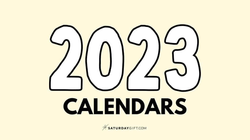 2023 Calendar – Free Printable Monthly Calendars (PDF)