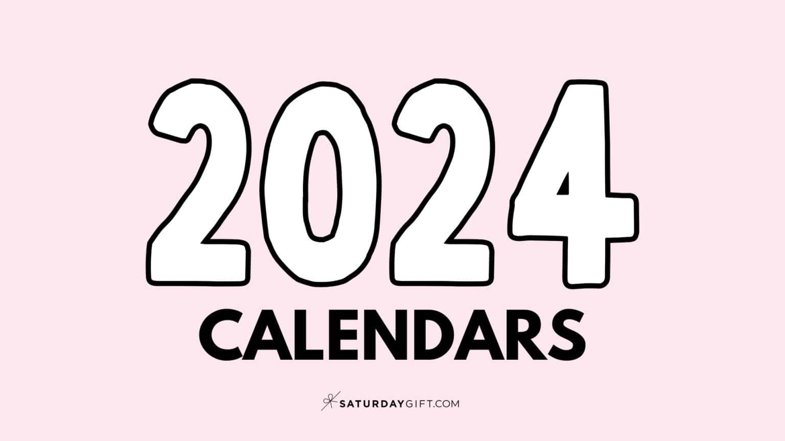 2024 Calendar – Free Printable Monthly Calendars (PDF)
