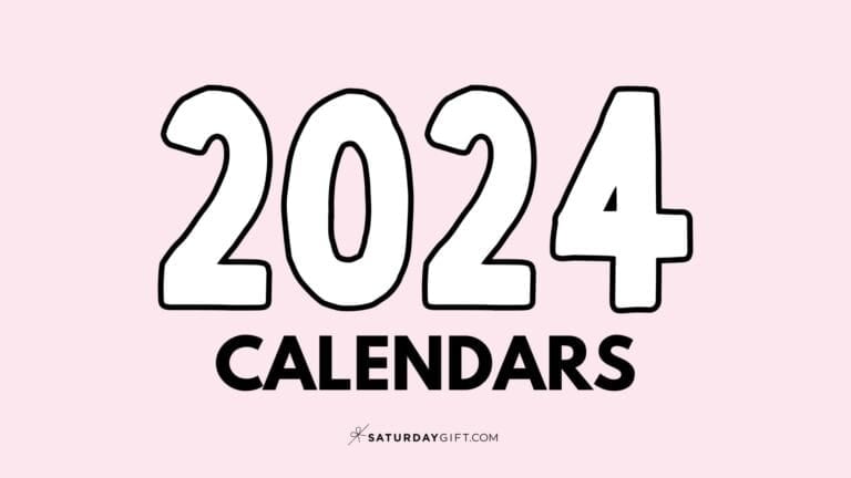 2024 Calendar – Free Printable Monthly Calendars (PDF)