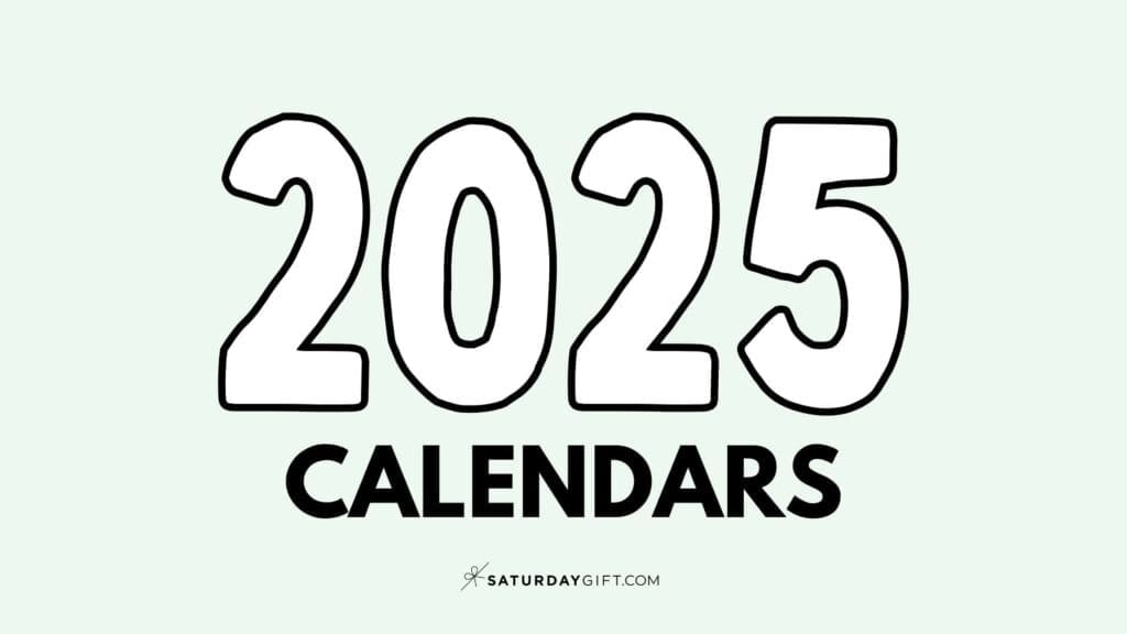 2025 Calendar – Free Printable Monthly Calendars (PDF)