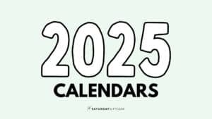 2025 Calendar – Free Printable Monthly Calendars (PDF)