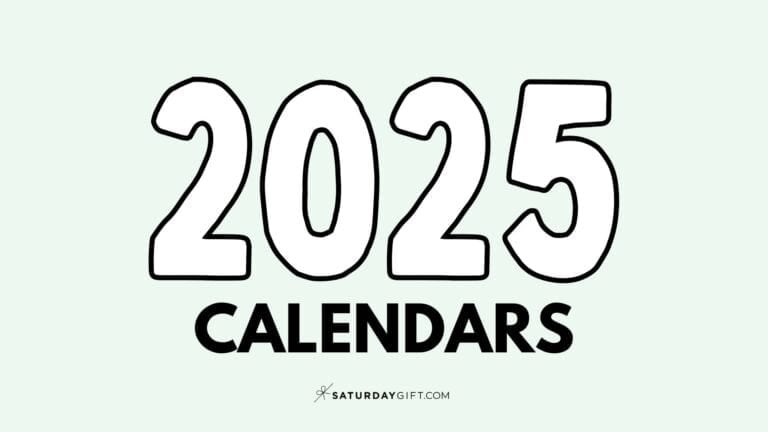 2025 Calendar – Free Printable Monthly Calendars (PDF)