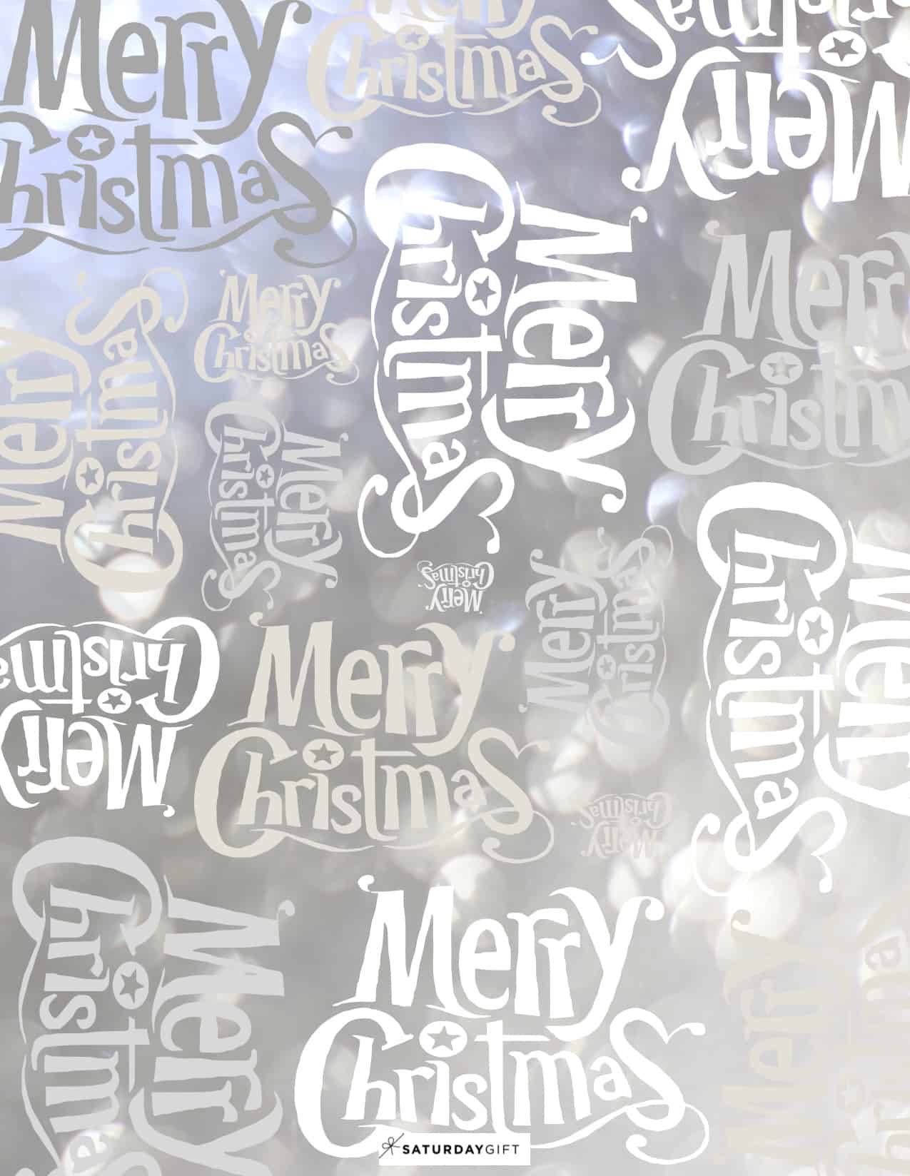 Printable Merry Christmas Wrapping Paper {Free Printable} | SaturdayGift