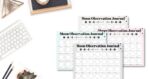 Moon observation journal - Log the phases of the moon (Free printables)
