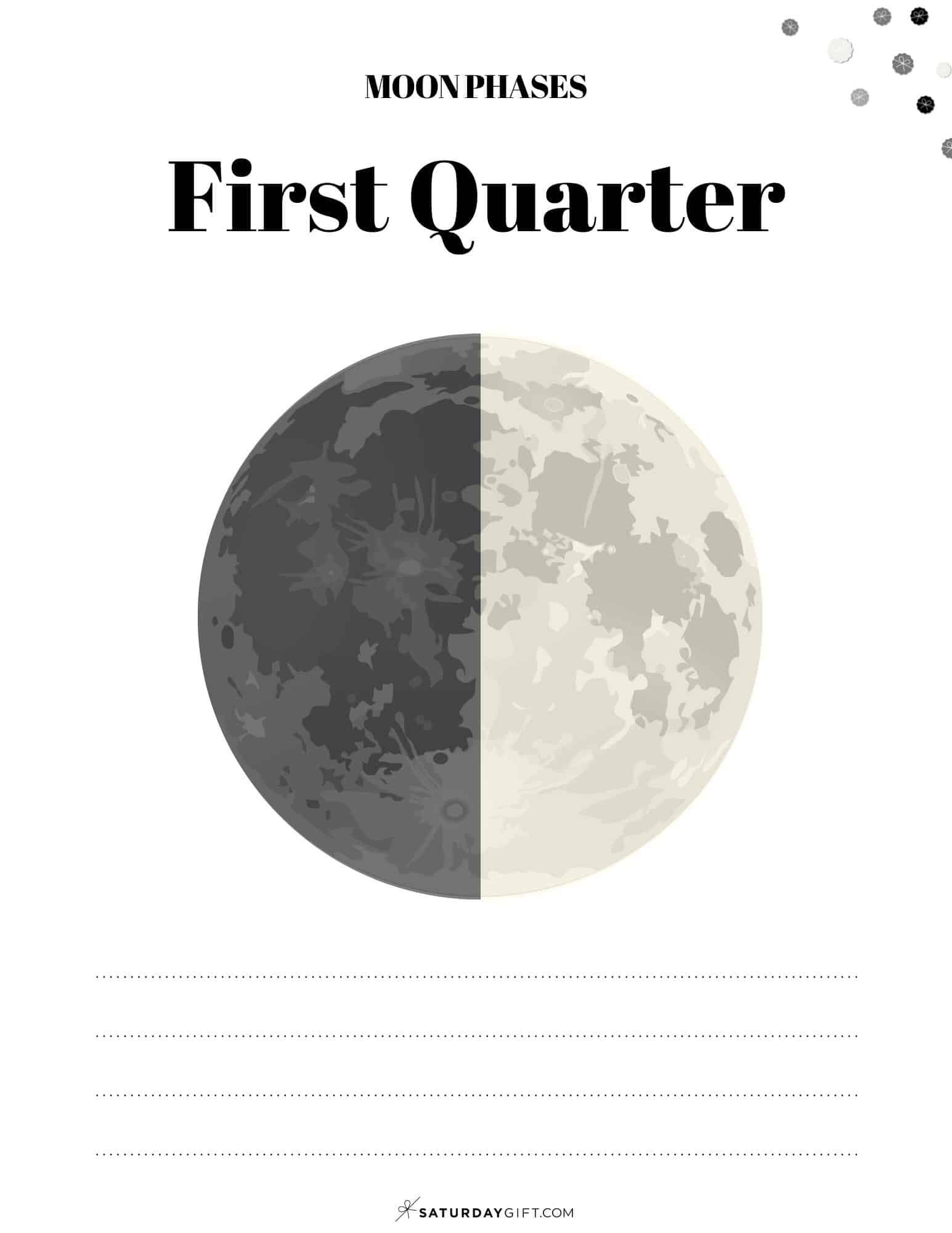 13 Free Printable Moon Phases Worksheets - the 8 Phases of the Moon