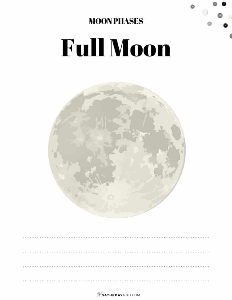 13 Free Printable Moon Phases Worksheets - the 8 Phases of the Moon