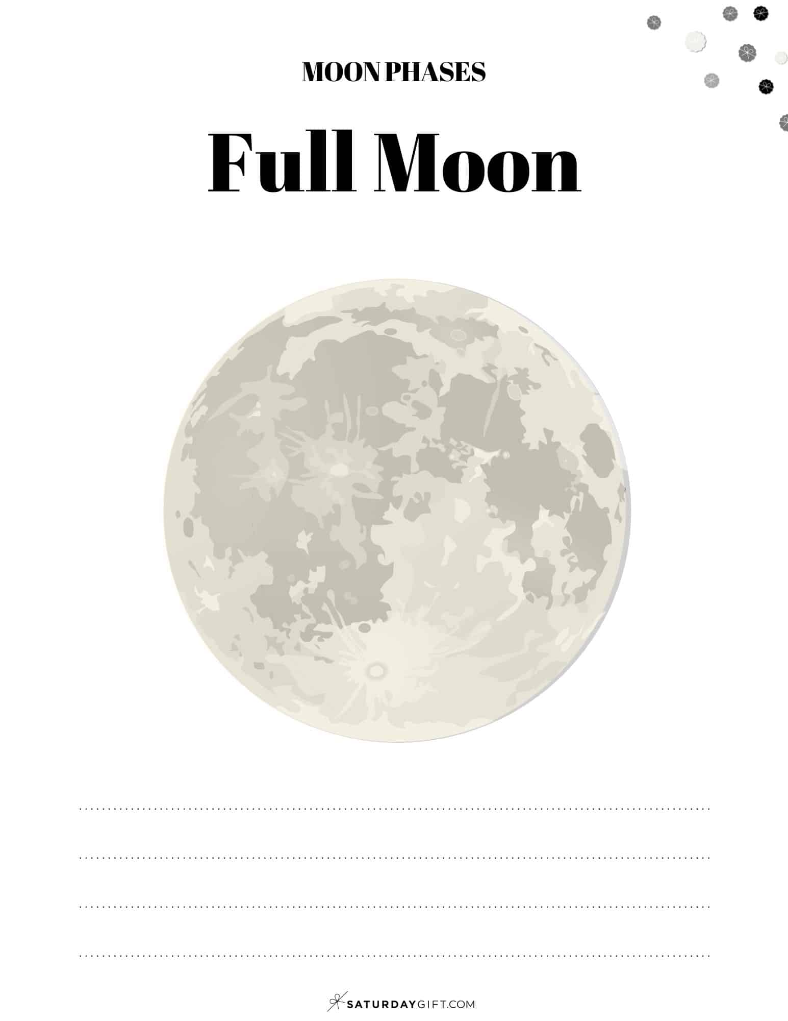 13 Free Printable Moon Phases Worksheets - the 8 Phases of the Moon