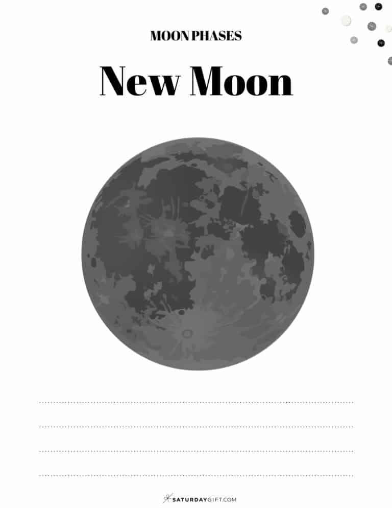 13 Free Printable Moon Phases Worksheets - the 8 Phases of the Moon