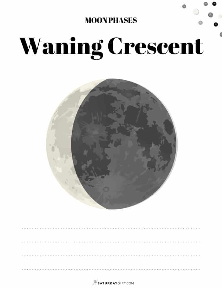 13 Free Printable Moon Phases Worksheets - the 8 Phases of the Moon