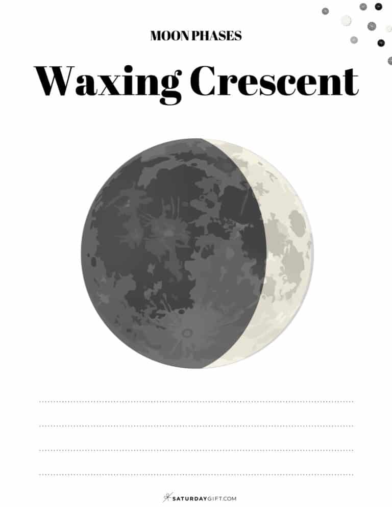 13 Free Printable Moon Phases Worksheets - the 8 Phases of the Moon