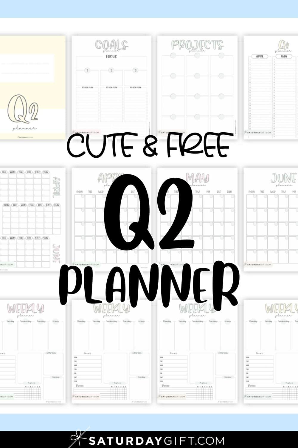 Q2 Planner - 21 Cute & Free Printables