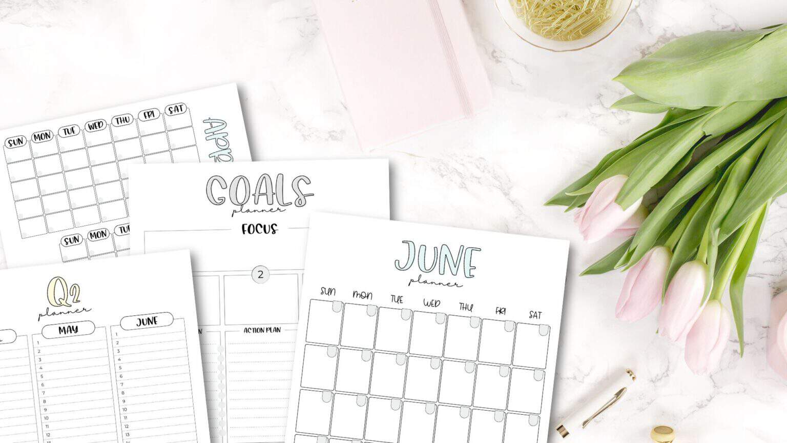 Q2 Planner - 21 Cute & Free Printables
