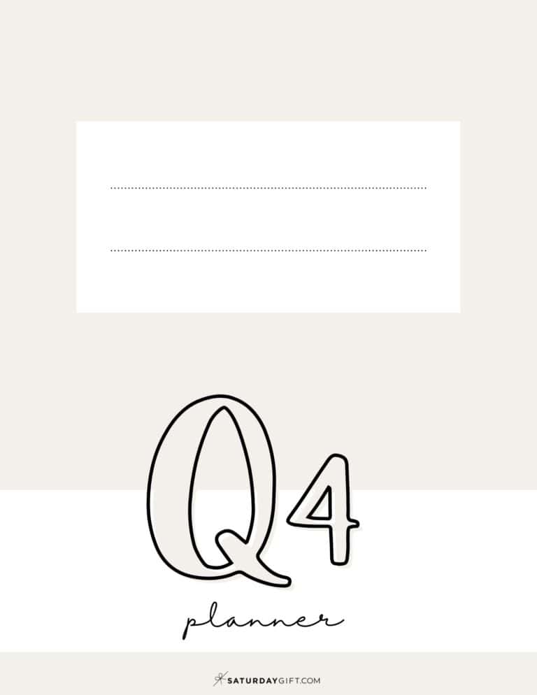 Q4 Planner - 21 Cute & Free Printables