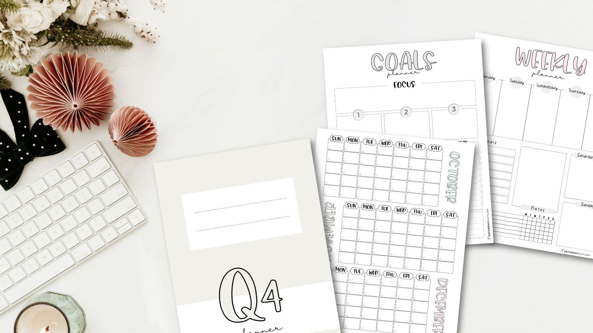 Q4 Planner - 21 Cute & Free Printables
