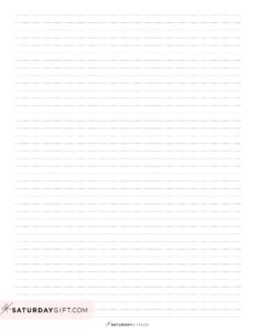 Lined Paper Printable Templates - 38 Free Printables | SaturdayGift