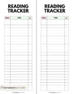 Free Book Tracker Templates - 35 Cute Reading Logs & Lists
