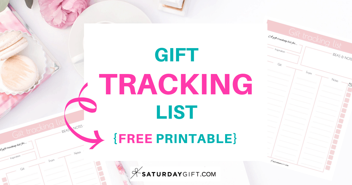 Pretty & Practical Gift Tracking List {Free Printable} | SaturdayGift