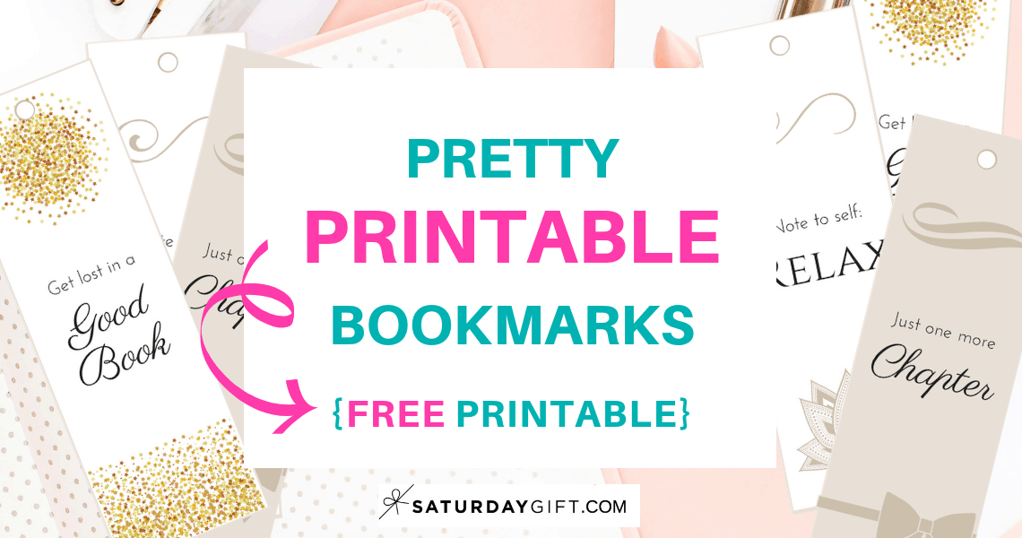 Pretty Printable Bookmarks {Free Printables} | SaturdayGift