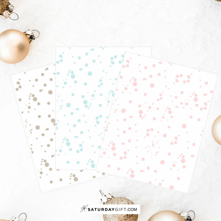 Last Minute Wrapping Paper {Free Printable} | SaturdayGift