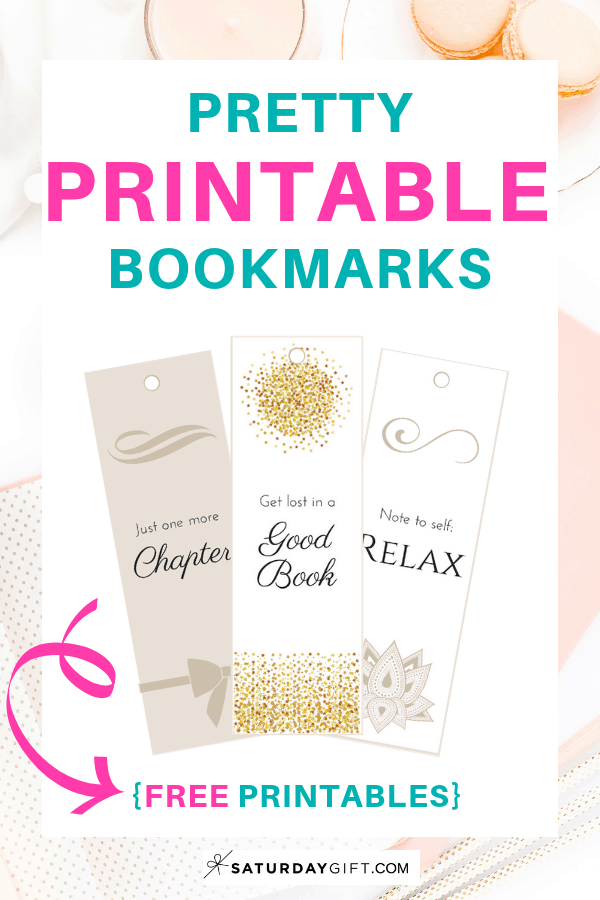 Pretty Printable Bookmarks {Free Printables} | SaturdayGift