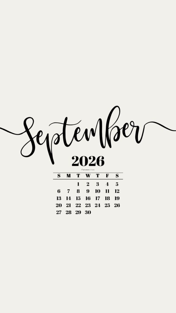 September Phone Wallpapers – 55 Free Calendar Backgrounds