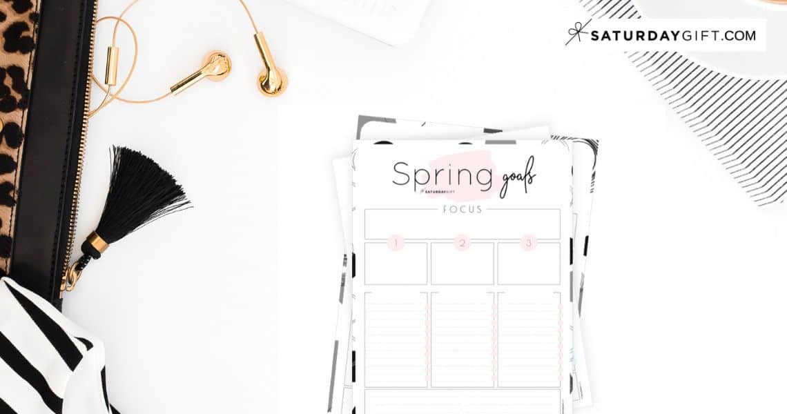 Set and Achieve Spring Goals {+printable worksheet}