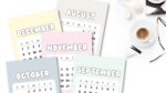 Cute Colorful Calendar Templates 2025 - Free Printables