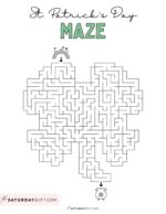 St. Patrick's Day Maze Printable - Cute & Free Templates | SaturdayGift