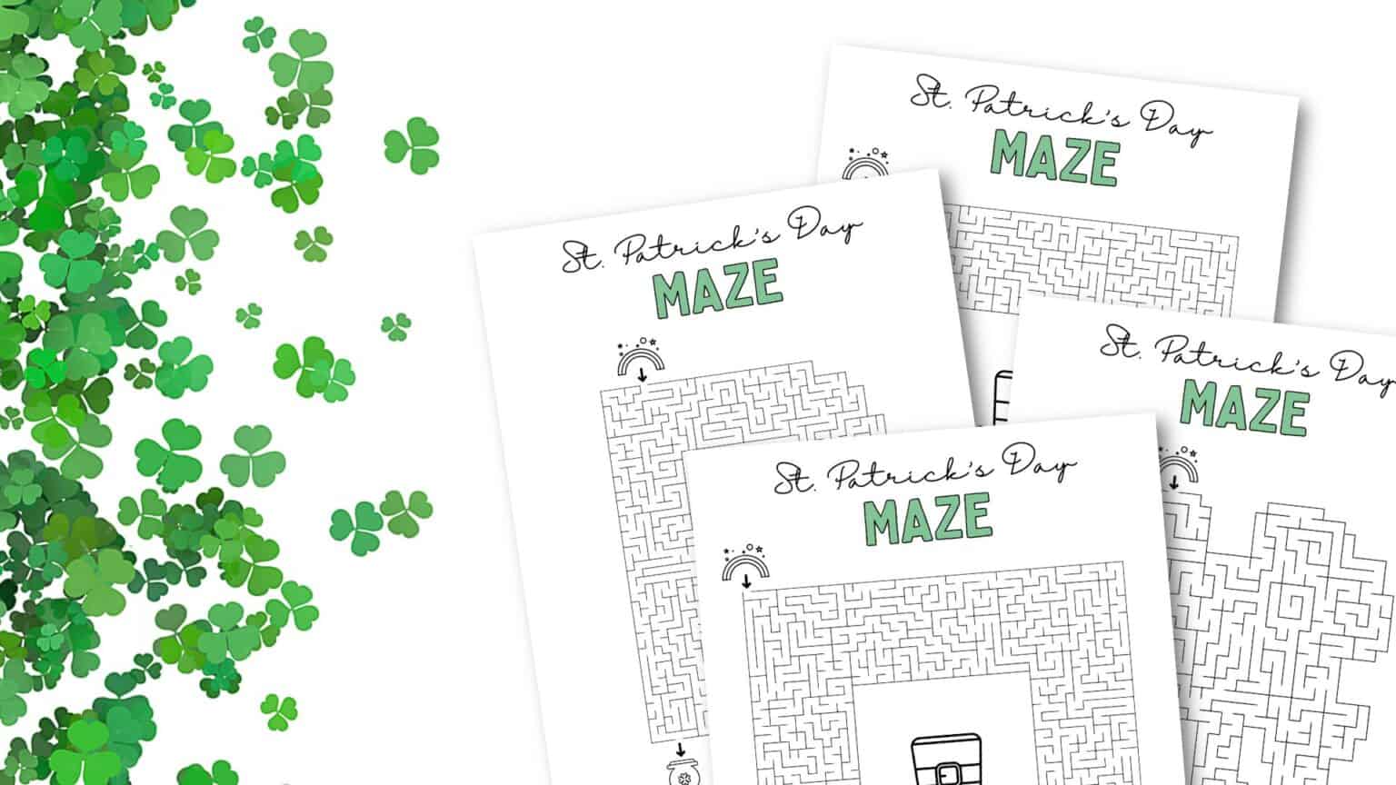 St. Patrick's Day Maze Printable - Cute & Free Templates | SaturdayGift