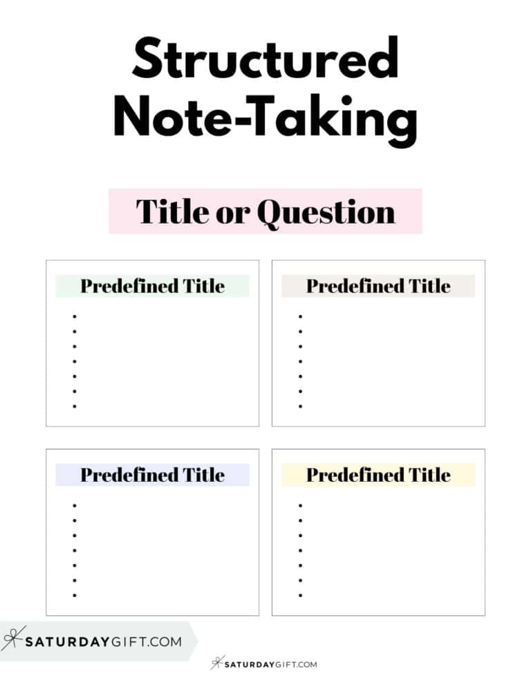 Note Taking Methods - 15 Note-Taking Techniques + Examples
