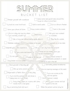 Summer Bucket List - 40 Feel-Good Ideas & A Bucket List Printable