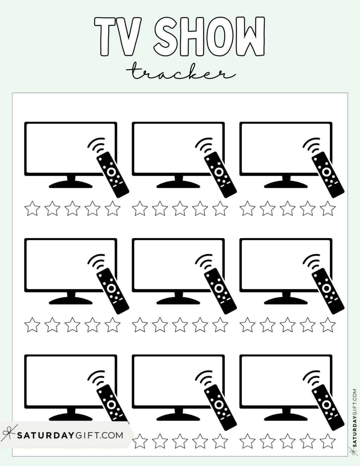 TV Show Tracker Templates — 23 Cute Free Printables