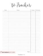 TV Show Tracker Templates — 23 Cute Free Printables