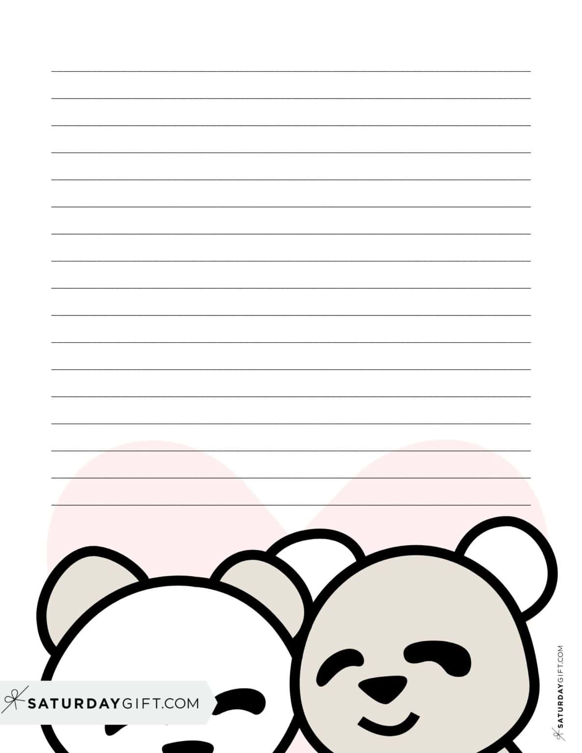 Printable Letter Paper - 37 Cute & Decorative Writing Papers | SaturdayGift