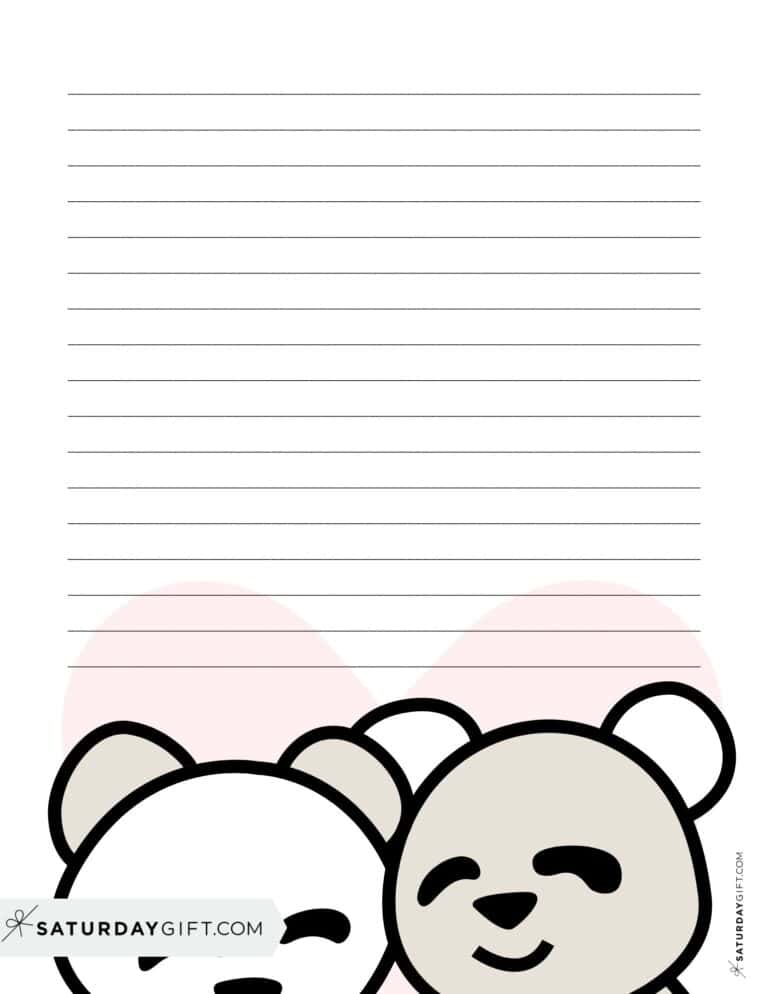 Printable Letter Paper - 37 Cute & Decorative Writing Papers | SaturdayGift