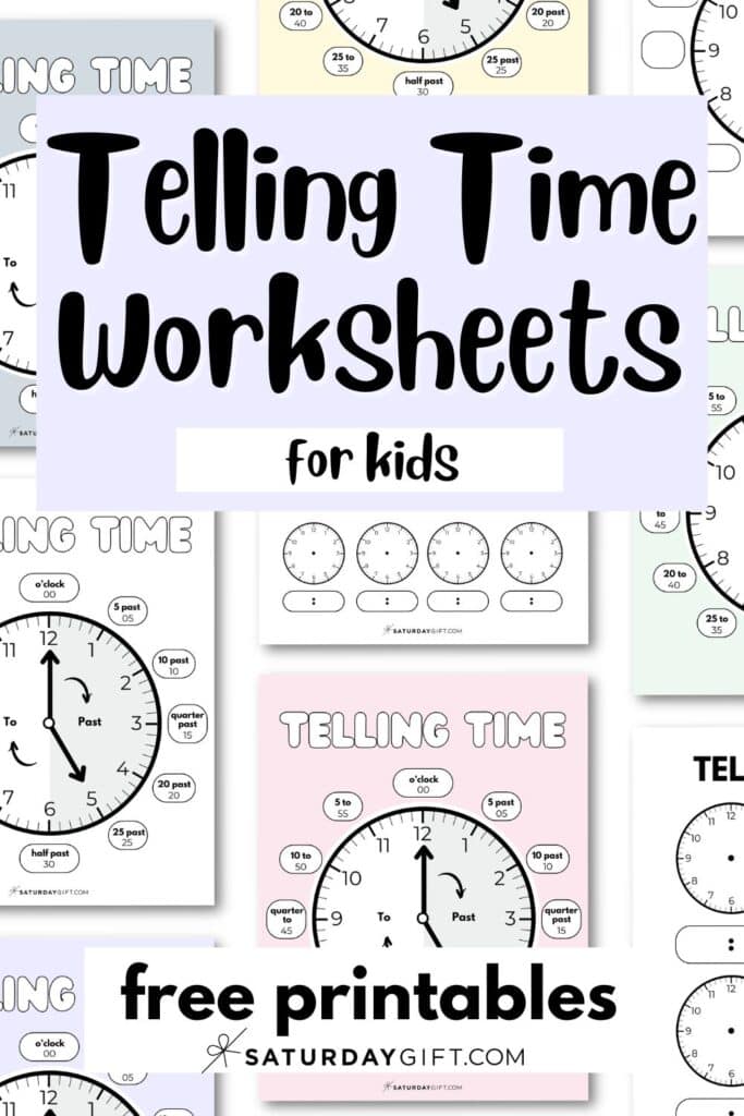 Telling Time Worksheets & Posters - 11 Free Printables