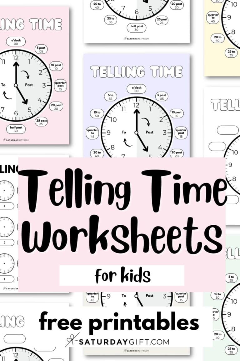 Telling Time Worksheets & Posters - 11 Free Printables