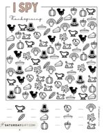 Free Thanksgiving I Spy Printable | SaturdayGift