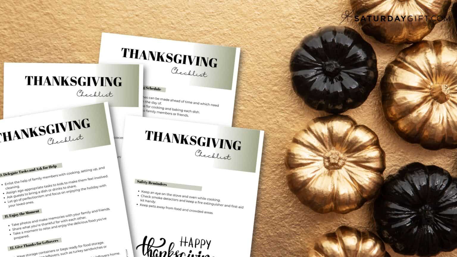 Thanksgiving Checklist: A Stress-Free Guide to Feast of Gratitude ...