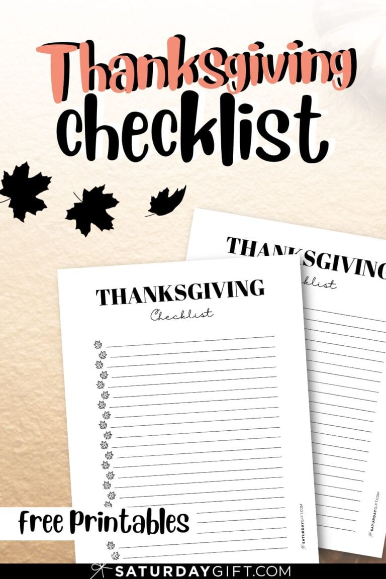 Thanksgiving Checklist: A Stress-Free Guide to Feast of Gratitude ...