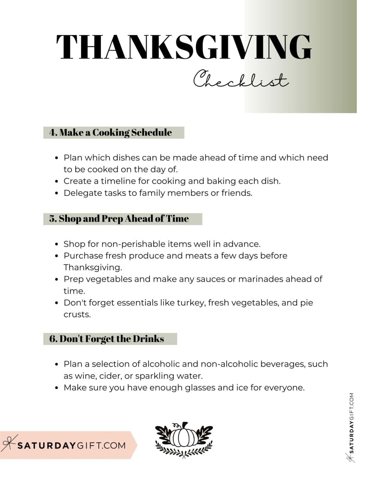 Thanksgiving Checklist: A Stress-Free Guide to Feast of Gratitude ...