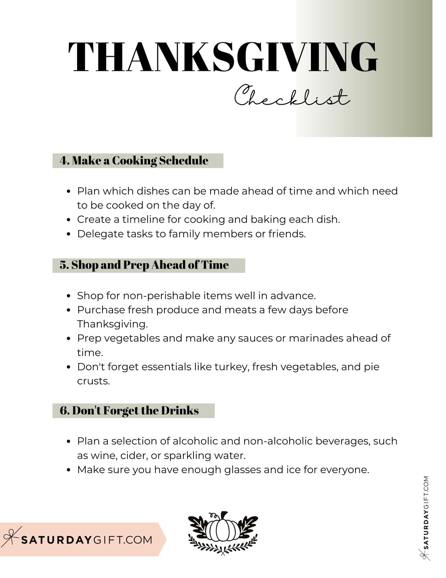 Thanksgiving Checklist: A Stress-Free Guide to Feast of Gratitude ...