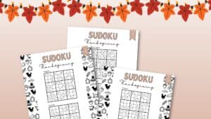 Thanksgiving Sudoku Puzzles - Cute & Free Printables | SaturdayGift
