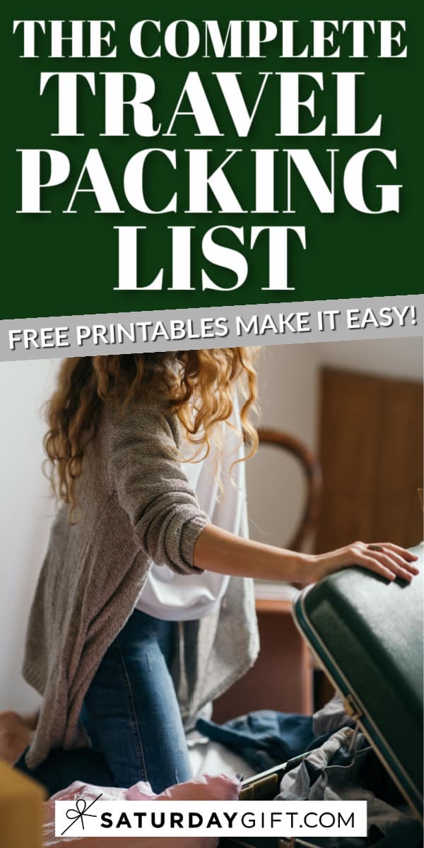 Free Printable Packing List for Vacation - Ultimate Travel Checklist