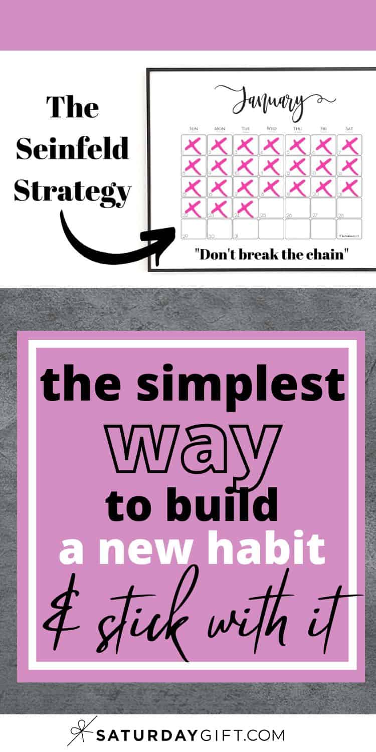 The Seinfeld Strategy - The Simplest Way to Build a New Habit