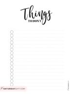 Not To-Do List - What Is It & Why You Should Keep One (+Printable)
