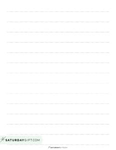 Lined Paper Printable Templates - 38 Free Printables | SaturdayGift