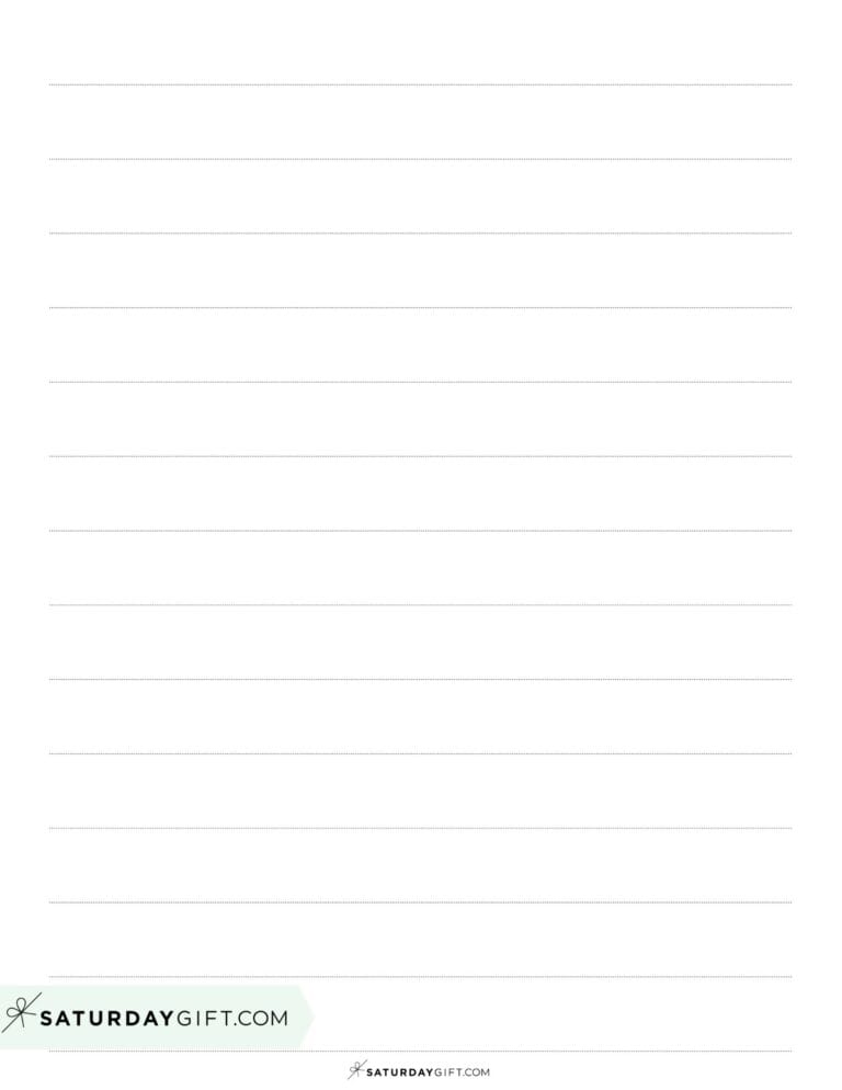 Lined Paper Printable Templates - 38 Free Printables | SaturdayGift