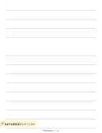 Lined Paper Printable Templates - 38 Free Printables | SaturdayGift