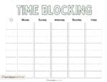 Time Blocking Template – 52 Free Daily & Weekly Time Blocking Printables